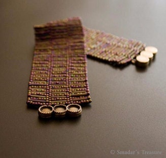 Beading Tutorial Pattern Alternating Lines Bracelet. Beading - Etsy España