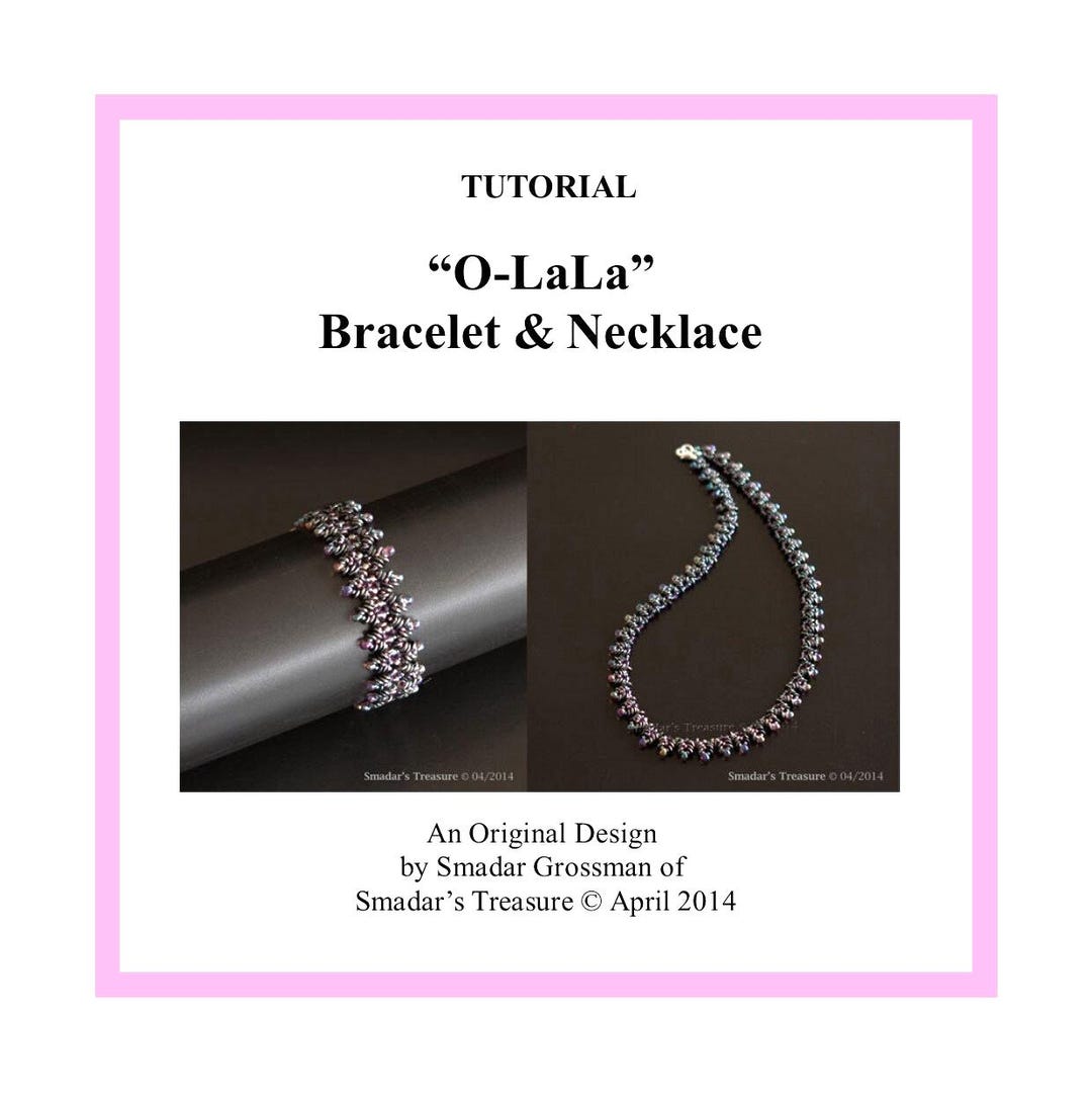 Beading Tutorial Necklace and Bracelet, O La La. Beading Pattern With O ...