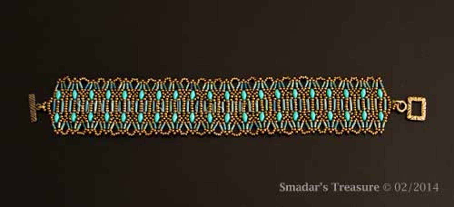 Beading Tutorial, Bugles on the Border Bracelet. Pattern With Superduo ...