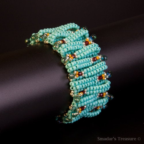 Beading Tutorial, Slides (layered Loops) Bracelet. Instant Download PDF ...