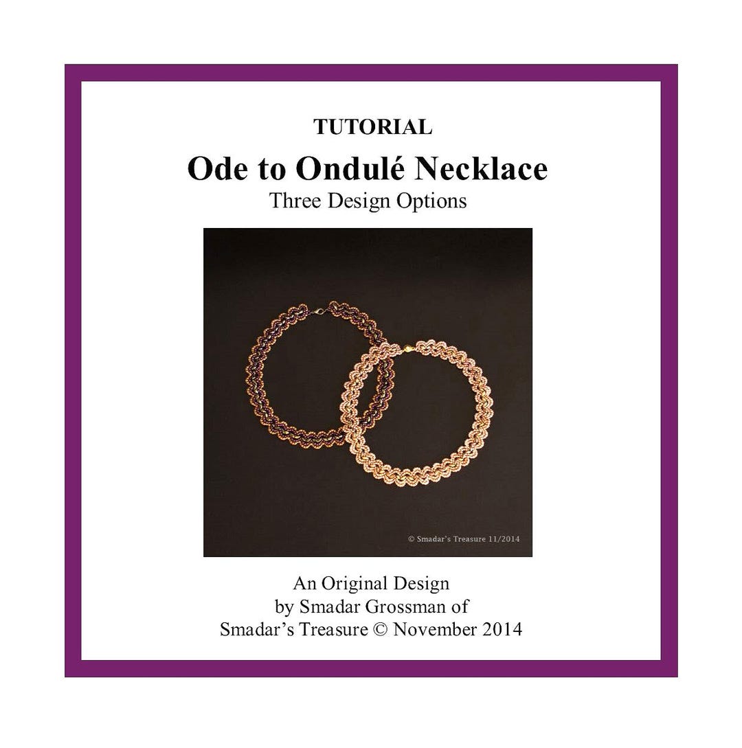 Beading Tutorial, Ode to Ondule Necklace - 2 Design Options. Beading ...
