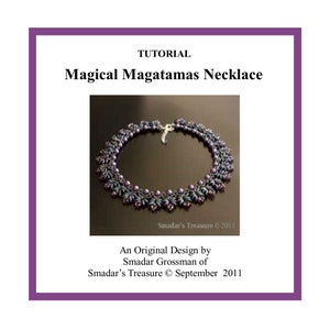 Beading Tutorial, Magical Magatamas Necklace. Beading Pattern With Miyuki Long Magatama and ...
