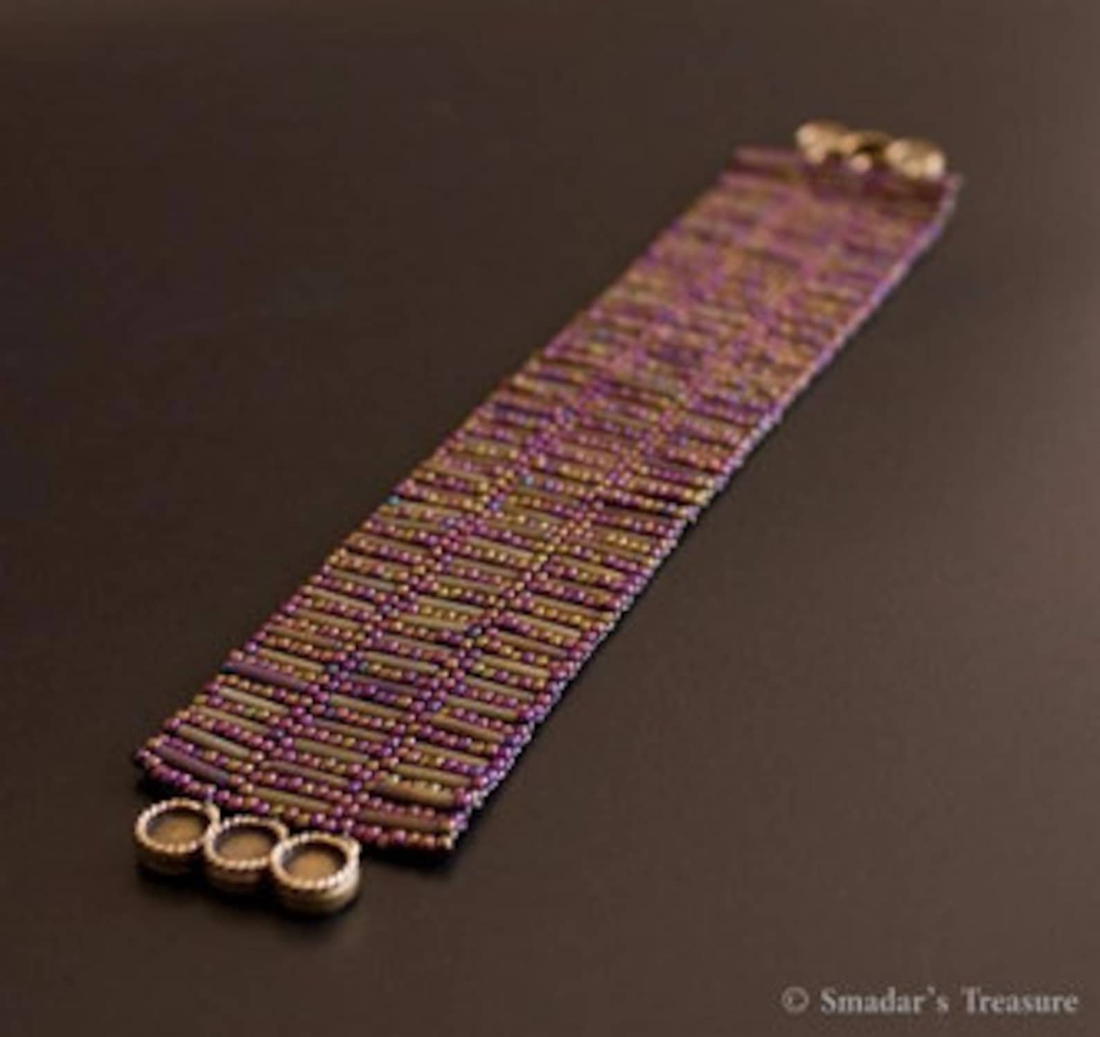 Beading Tutorial Pattern, Alternating Lines Bracelet. Beading Pattern ...