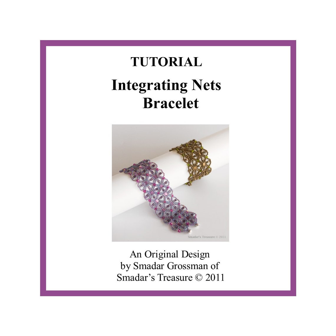 Beading Tutorial, Integrating Nets Bracelet. Instant Download PDF File ...
