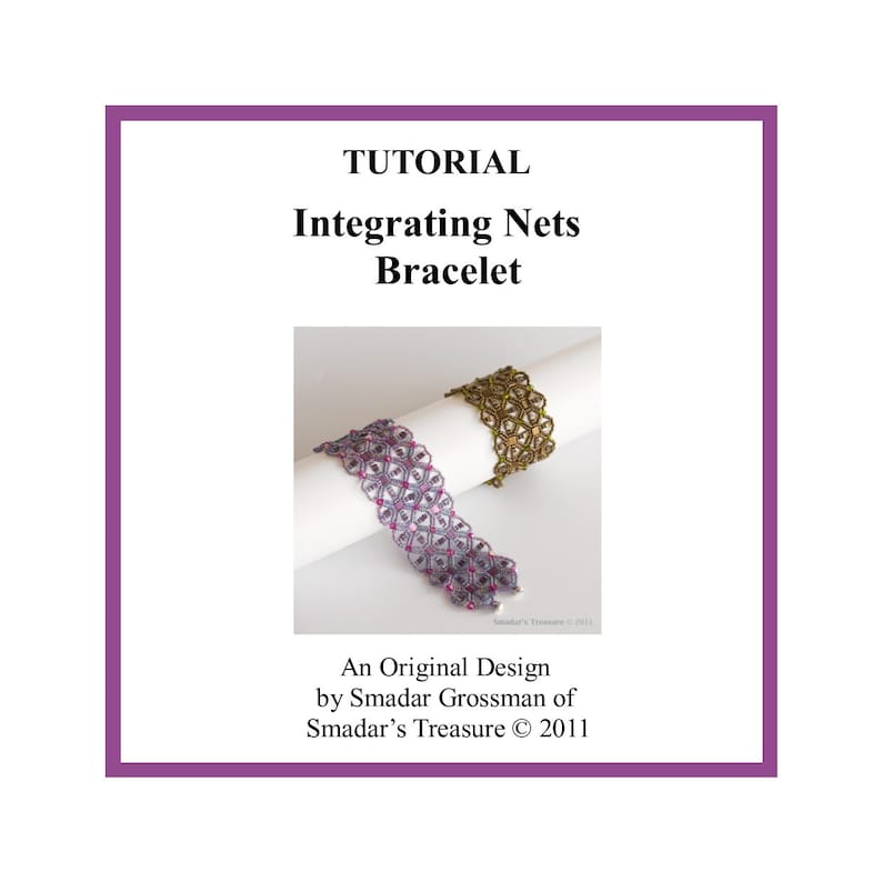 Beading Tutorial, Integrating Nets Bracelet. Instant Download PDF File ...