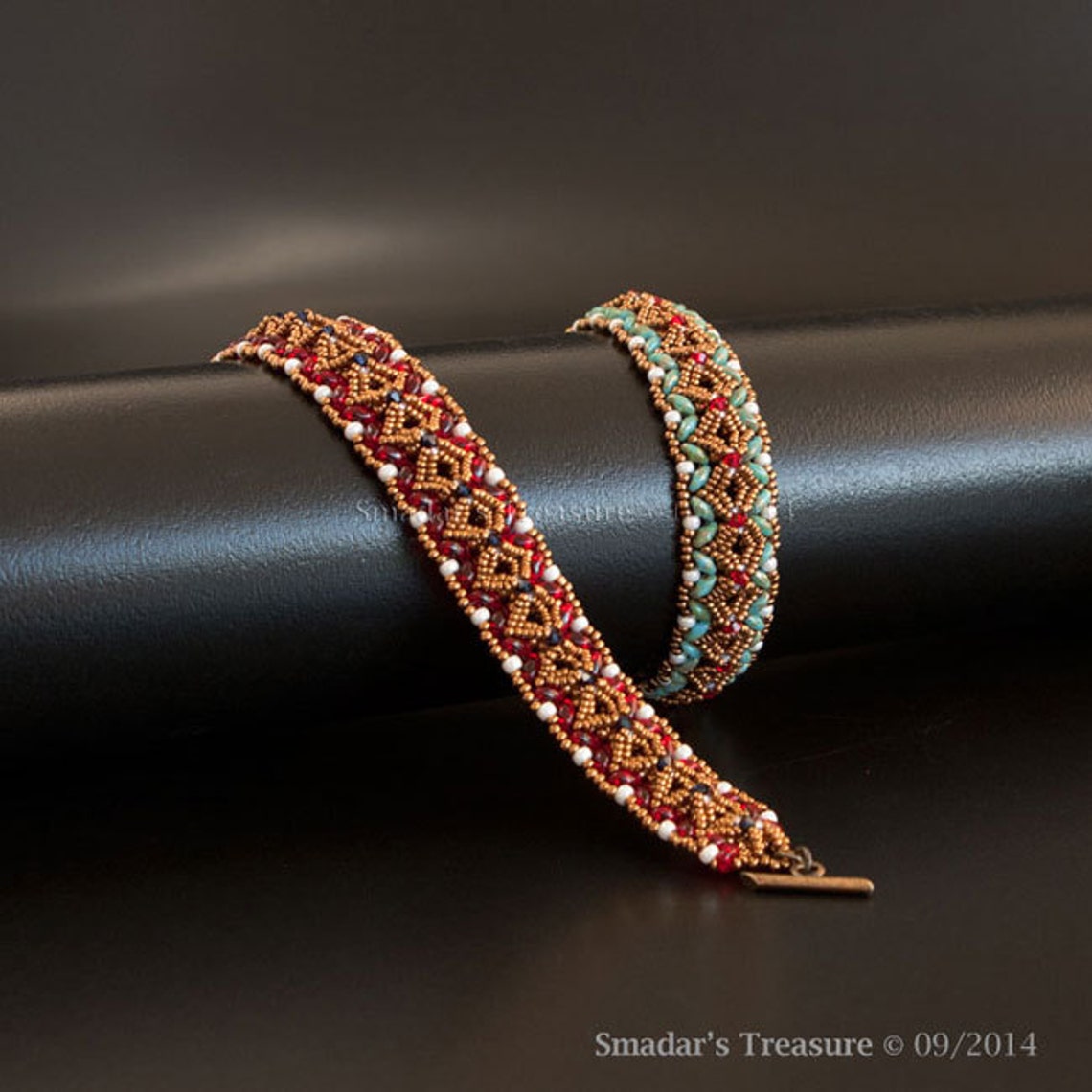 Beading Tutorial, Double Diamond and Lacy Braid Bracelet, 2 in 1 ...