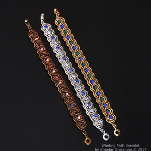Bracelet Beading Kit and Tutorial. Winding Path Bracelet. 2 in 1 ...