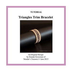 Beading Tutorial, Triangles Trim Bracelet Pattern. Beading Pattern With ...