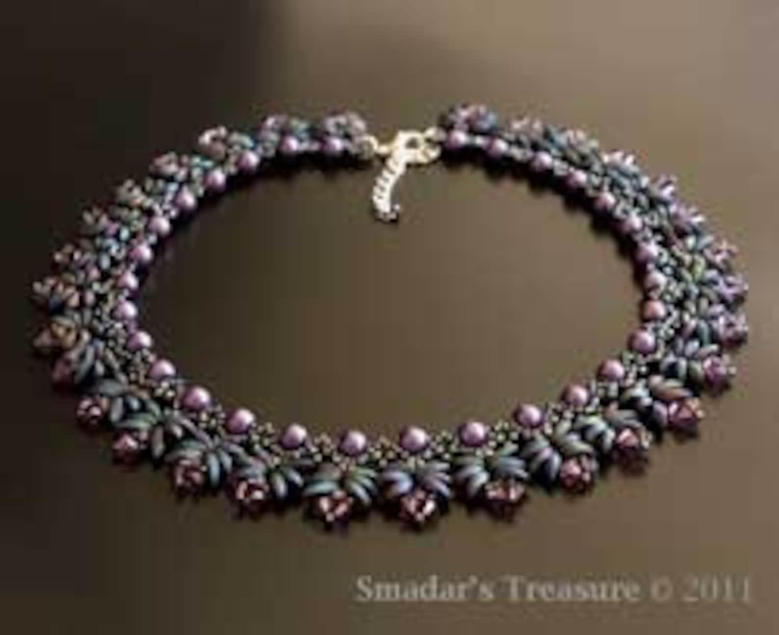 Beading Tutorial, Magical Magatamas Necklace. Beading Pattern With ...