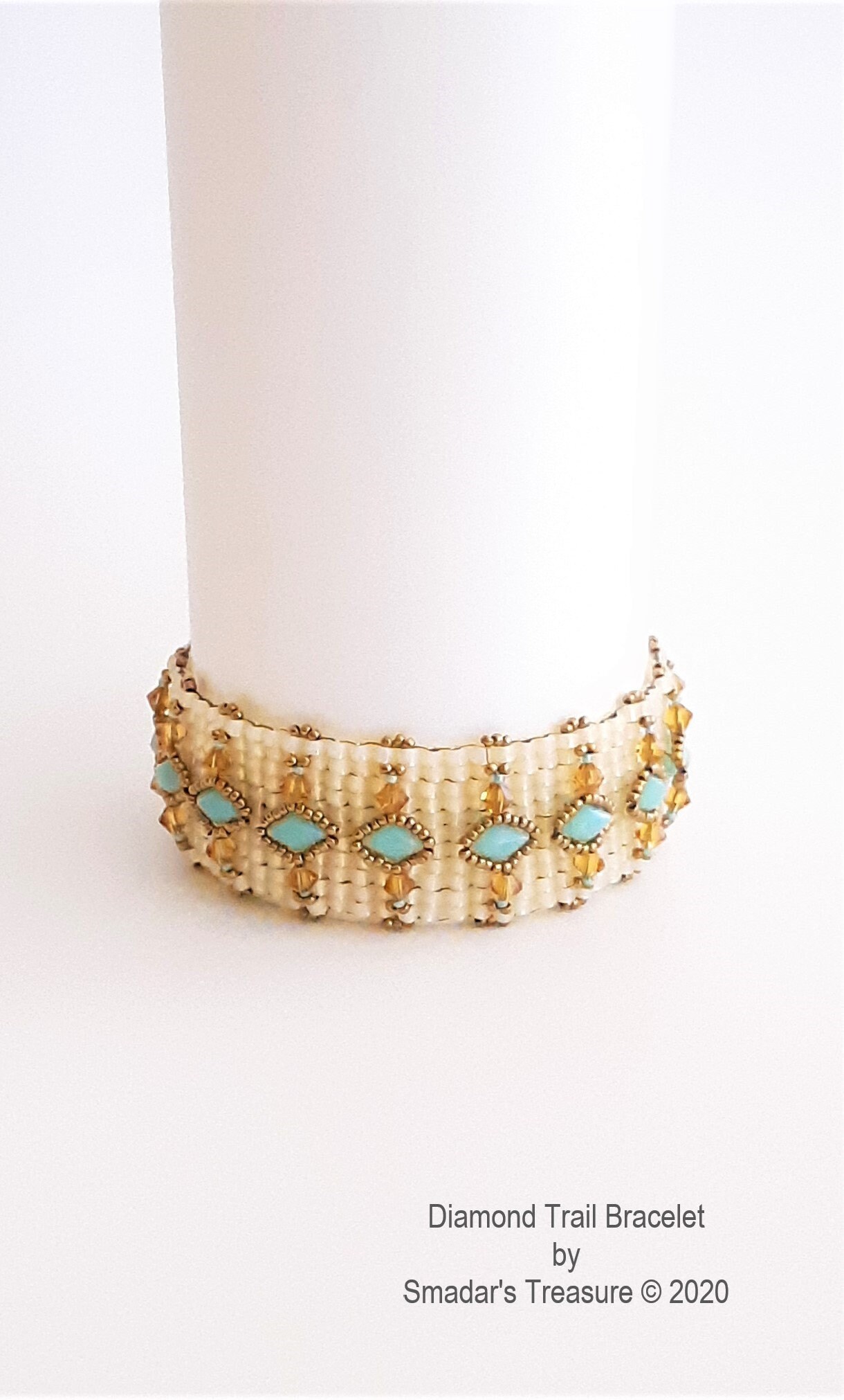 Beading Tutorial. Diamond Trail Bracelet. Beading Pattern With - Etsy