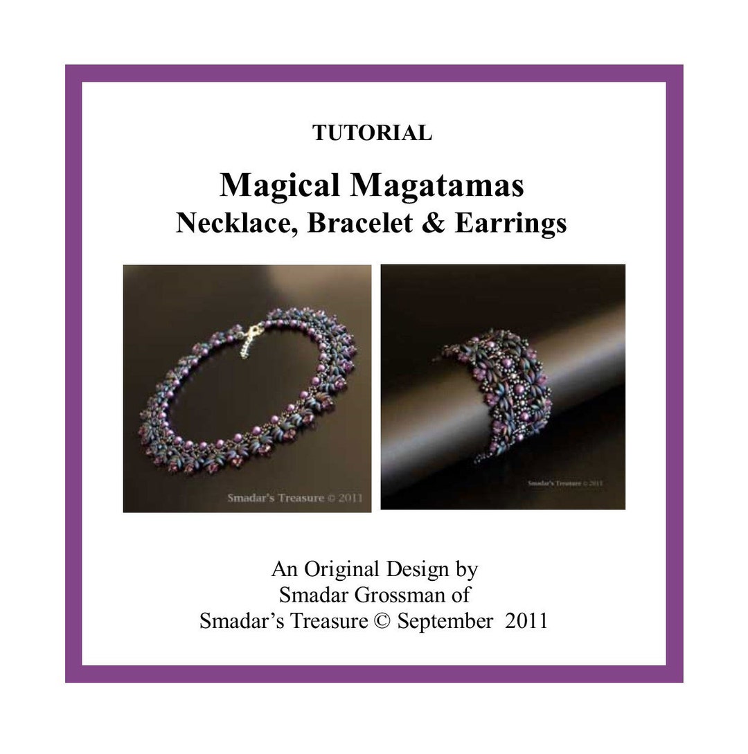 Tutorial, Magical Magatamas Bracelet, Necklace, Earrings. Beading ...