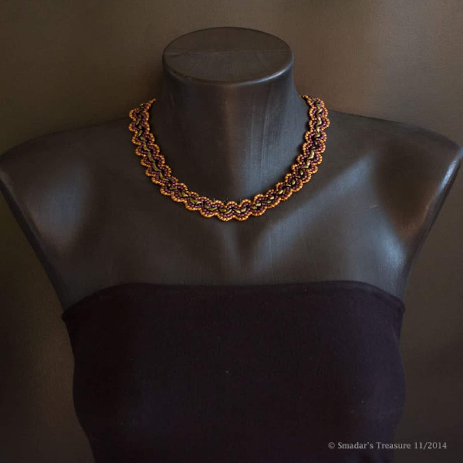 Beading Tutorial, Ode to Ondule Necklace - 2 Design Options. Beading ...