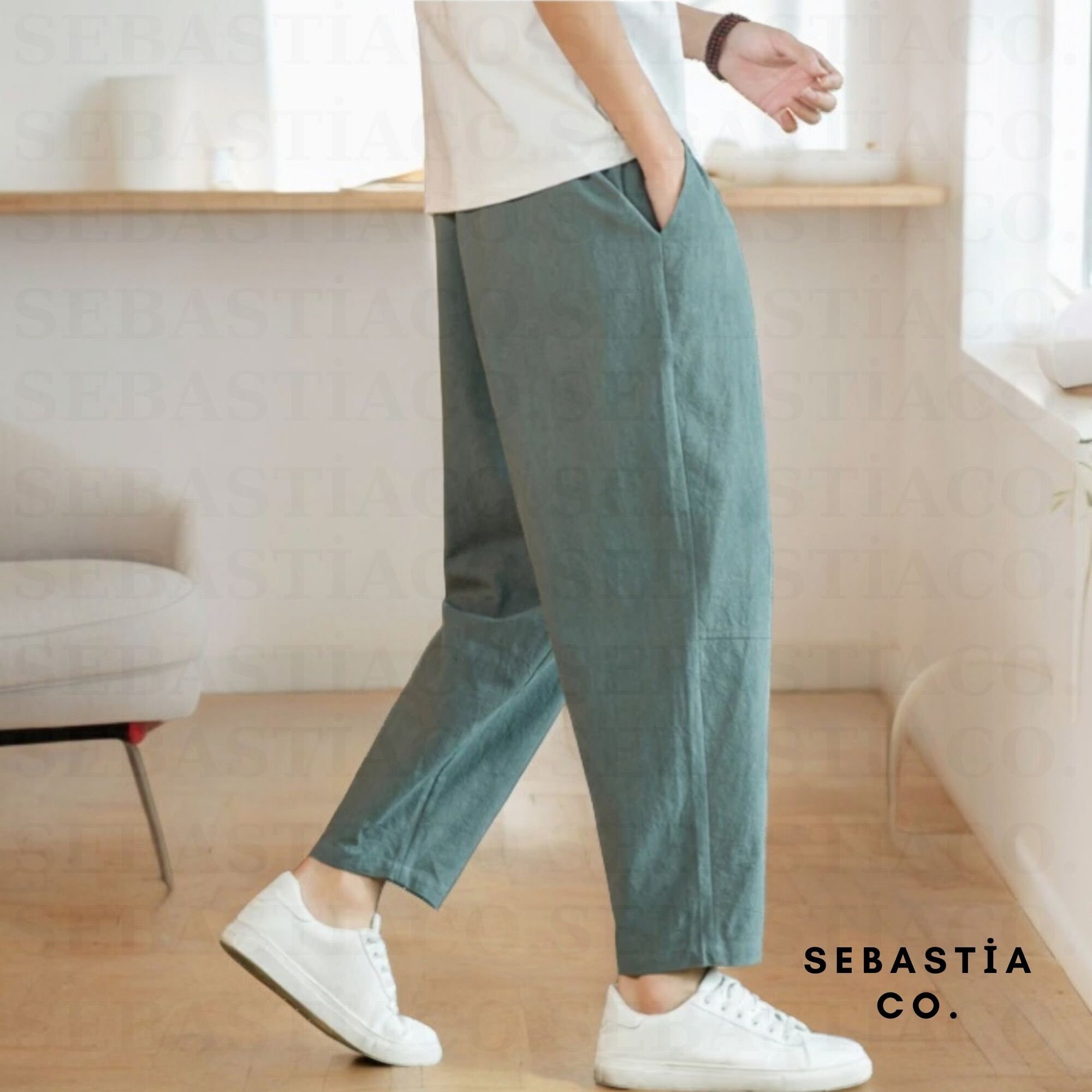 Mens Pants, Linen Joggers, Mens Trousers, Loose Fit Pants, Baggy Pants ...