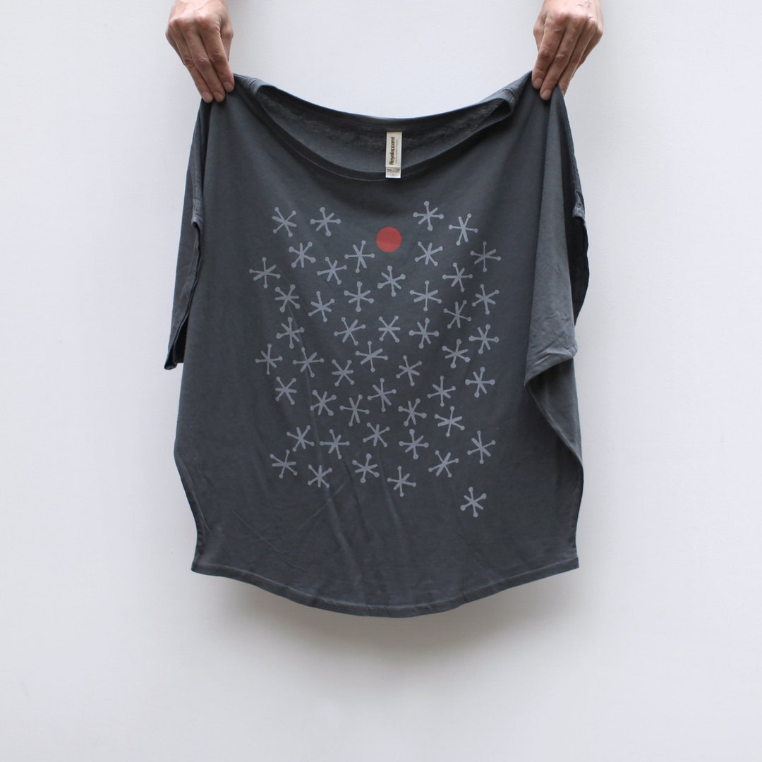 Retro Jacks Game off the Shoulder Bamboo and Organic Cotton Top, Hand ...