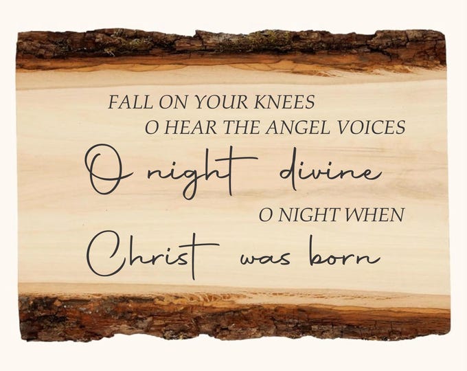 O Holy Night Sign, Christmas Signs, Nativity Religious Christmas Wall ...
