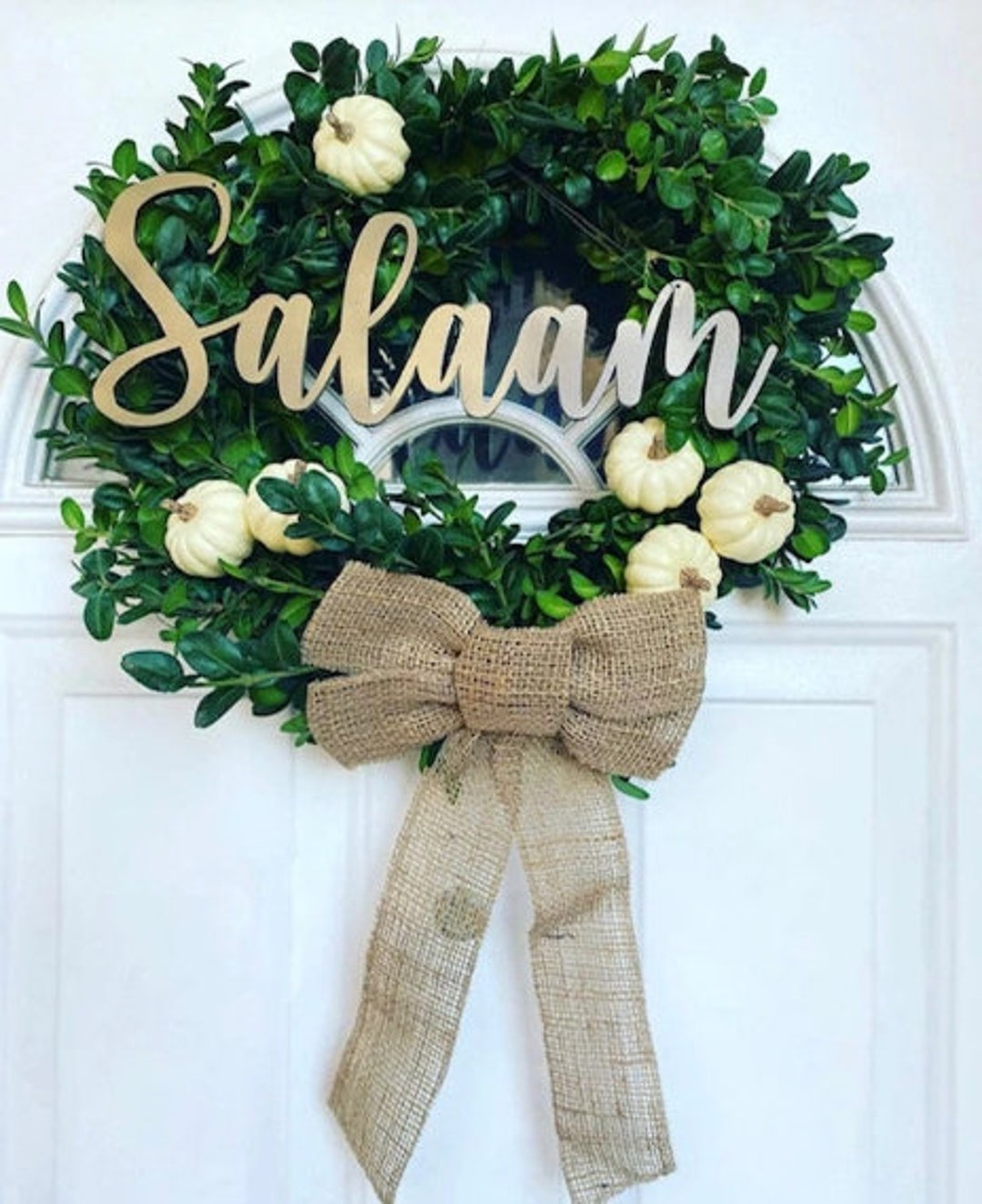 Salaam Acrylic Front Door Sign - Islamic Welcome Plaque, Modern Arabic ...