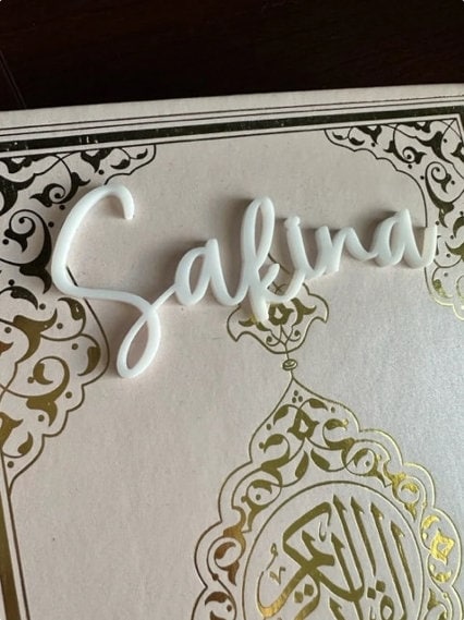 Custom Name Quran, Personalized Quran Name Tag, Islamic Gift ...