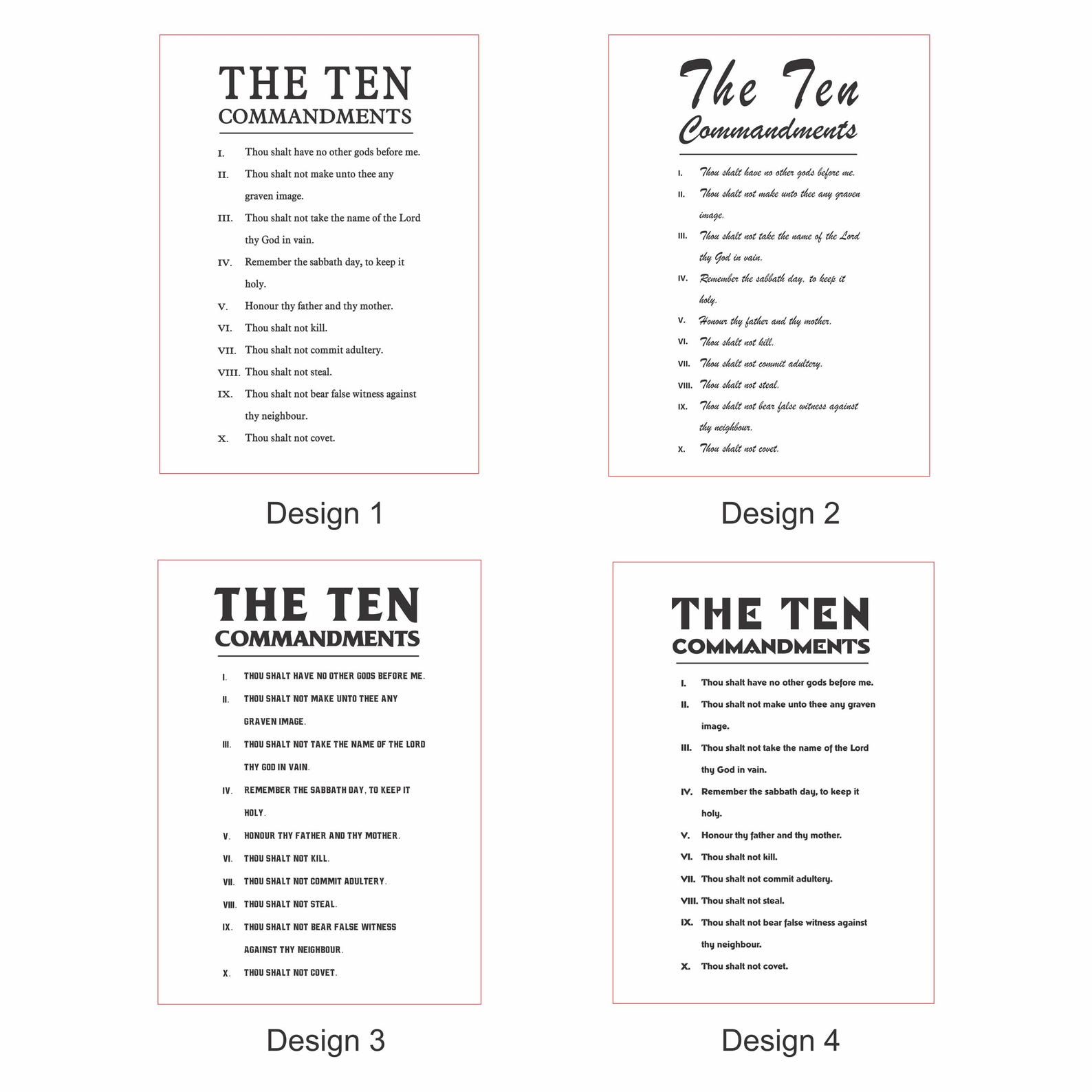 Ten Commandments Wood Sign: Rustic Basswood Plank, Religious Home Decor ...