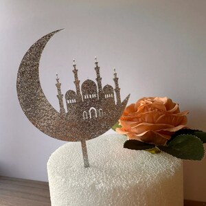Eid Mubarak Cake Topper | Cake Topper Eid | Dessert Topper for Eid ...