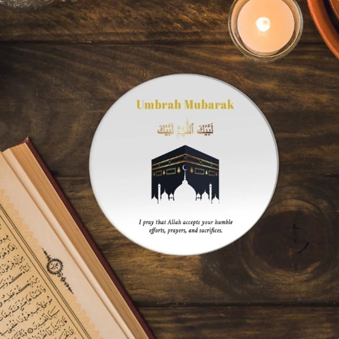 Customized Round Hajj Gift | Hajj Mubarak | Hajj Gift | Gift for Hajji ...