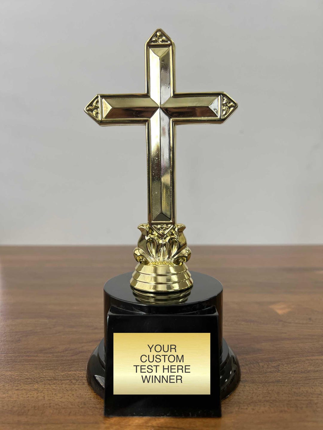 Gold Cross Trophy - Perfect Church Award for Bible Study, Sunday School ...