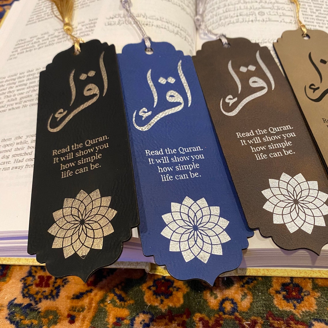 Islamic Quran Bookmark Islamic Gift leather Quran Bookmark Islamic ...
