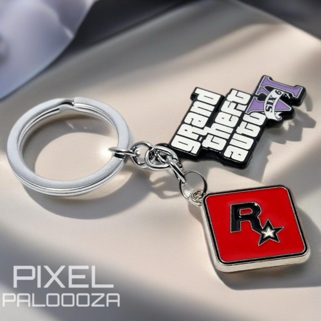 Custom Grand Theft Auto GTA V 5 Key Chain Metal Gift Gaming Franklin ...