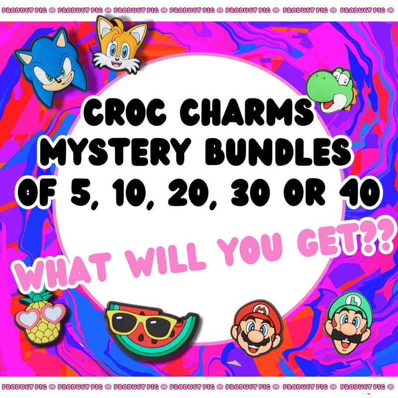 Random Croc Charms - Etsy UK