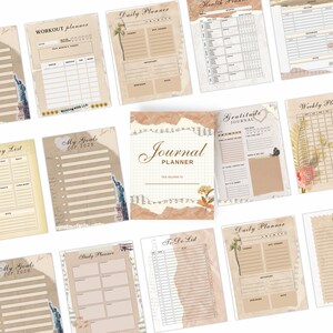 Digital Vintage Journal Planner - Etsy
