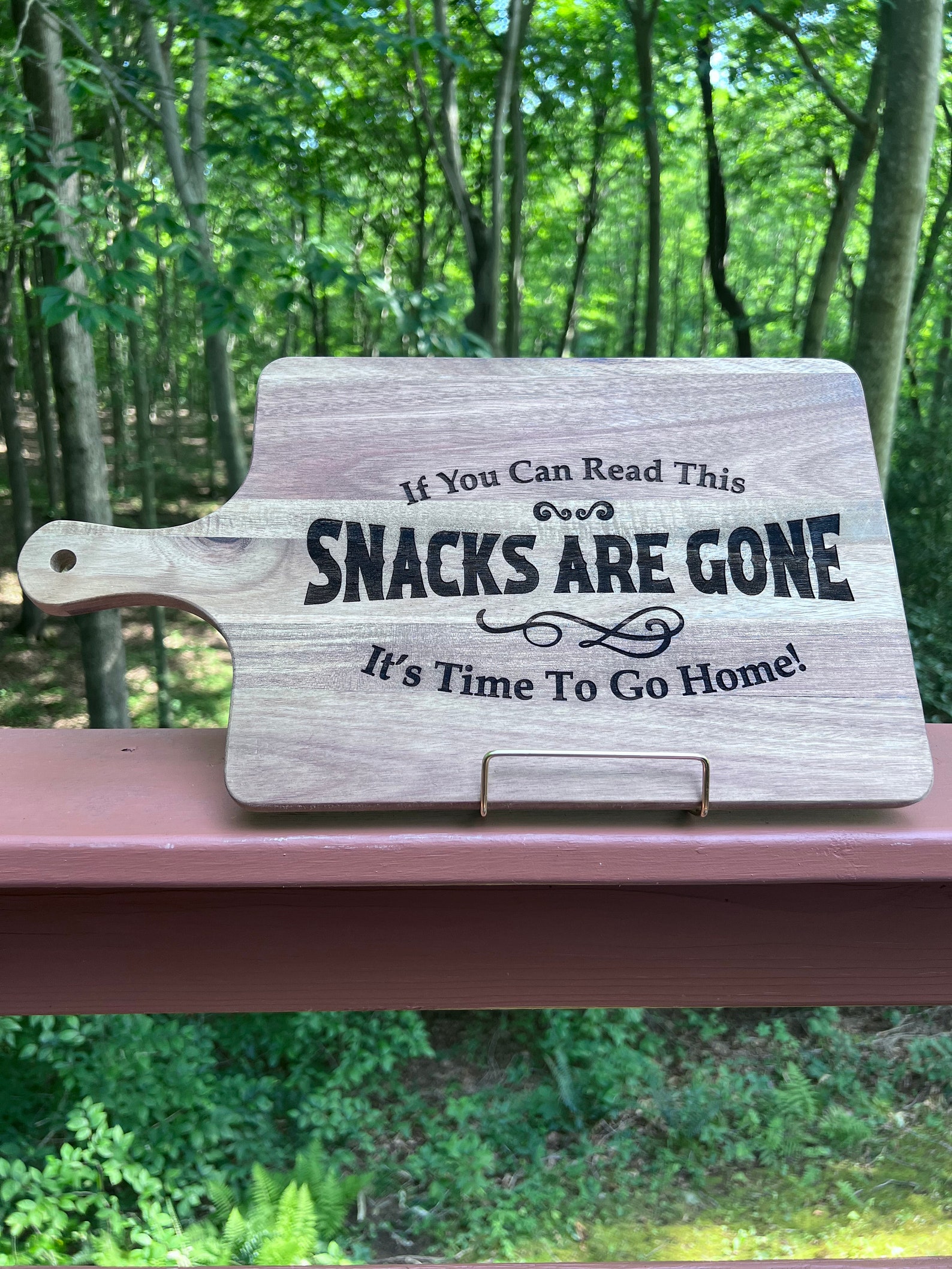 Snacks Are Gone Charcuterie Board, Christmas Gift, Housewarming Gift ...
