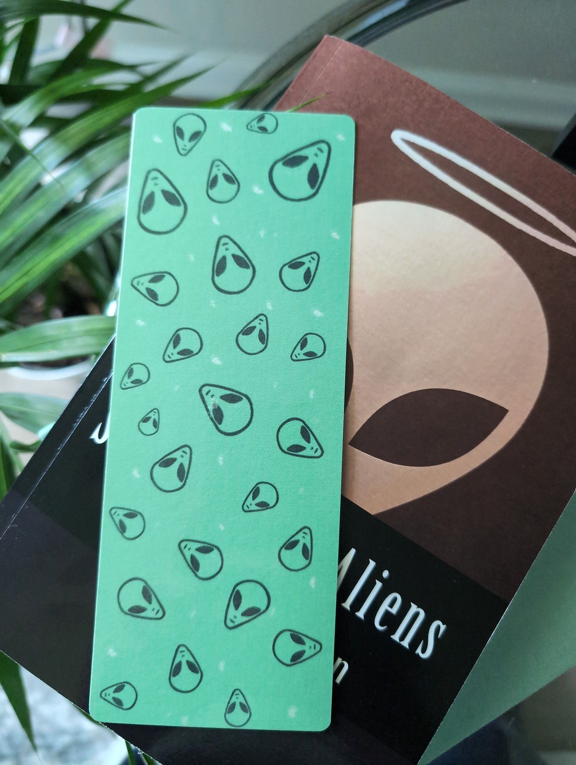 Laminated Alien Bookmarks | Set of Two - Etsy