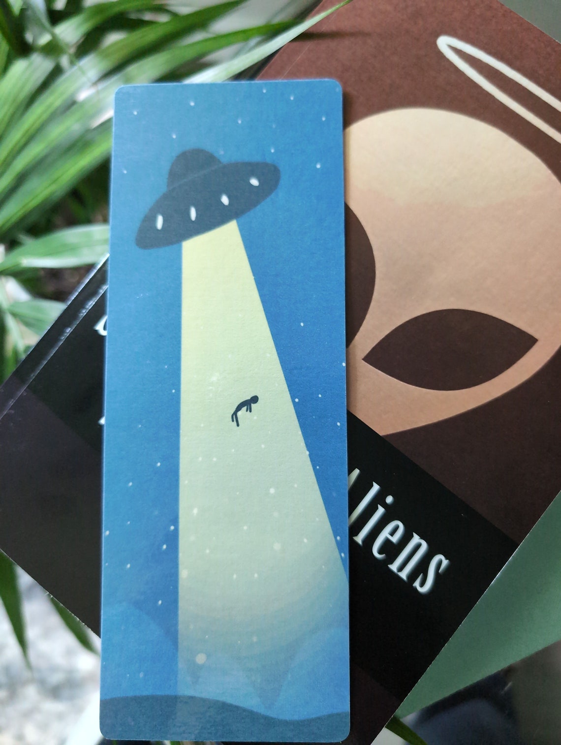 Laminated Alien Bookmarks | Set of Two - Etsy