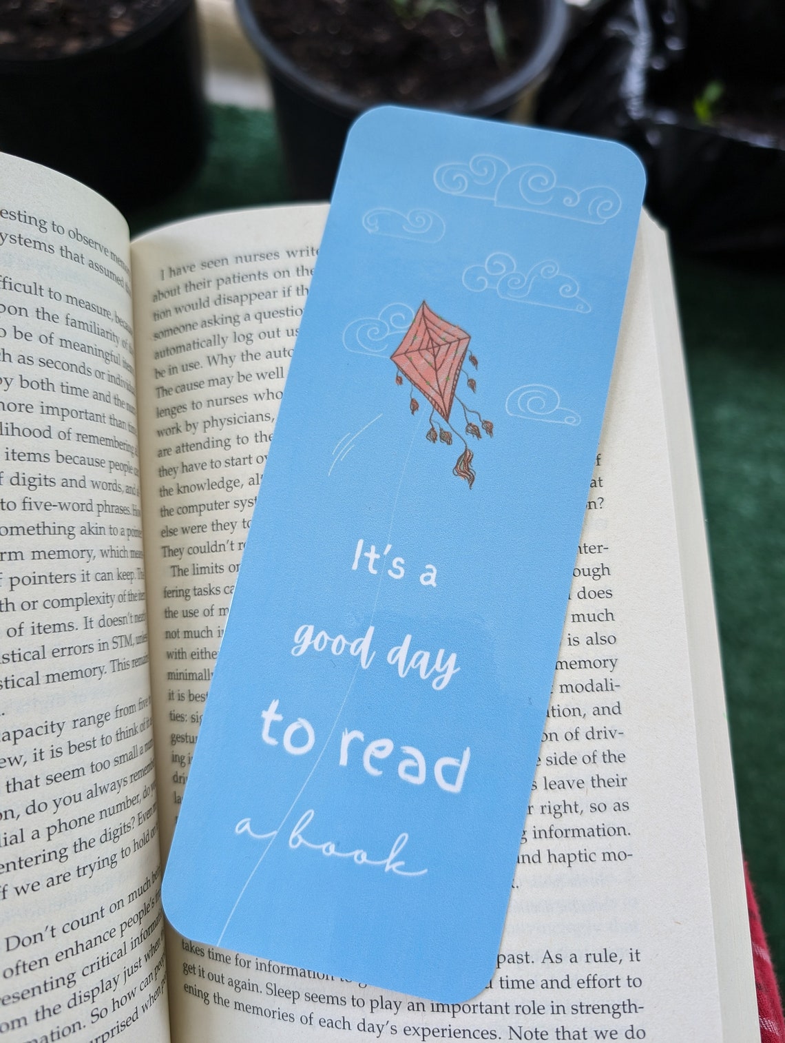 It's a Good Day to Read a Book | Handmade Laminated Bookmark - Etsy