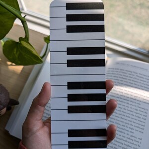 Piano Keys Bookmark for Music Books - Etsy