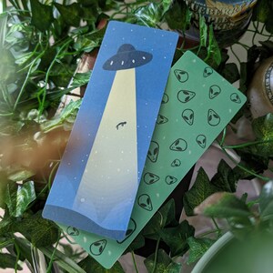 Laminated Alien Bookmarks | Set of Two - Etsy