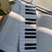 Piano Keys Bookmark for Music Books - Etsy