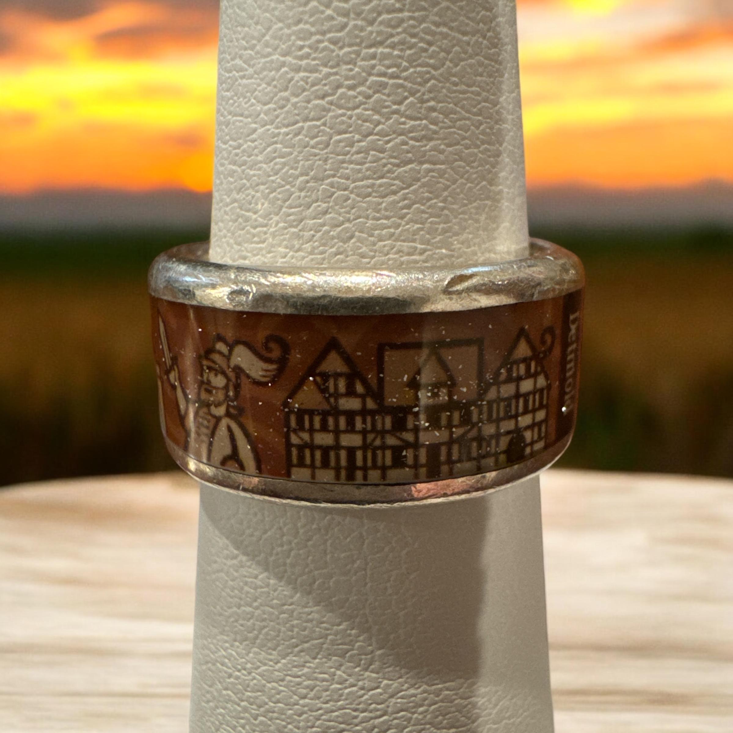 Rare Vintage German Deutsch Zebra Shots Storyteller Ring Size 6.5 - Etsy