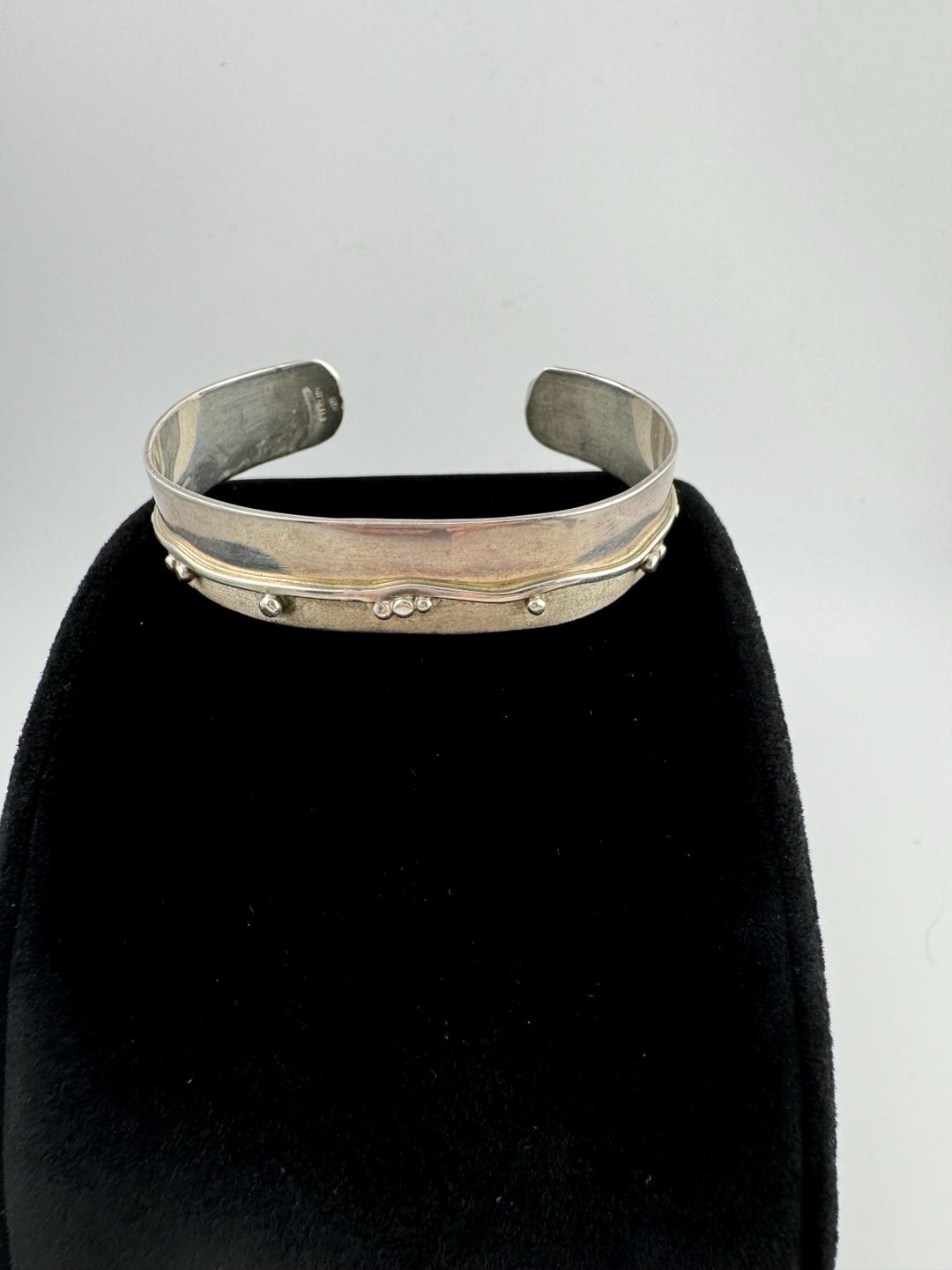 Unique and Well Crafted Artesian Made Sterling Silver Cuff Weighing 23 ...