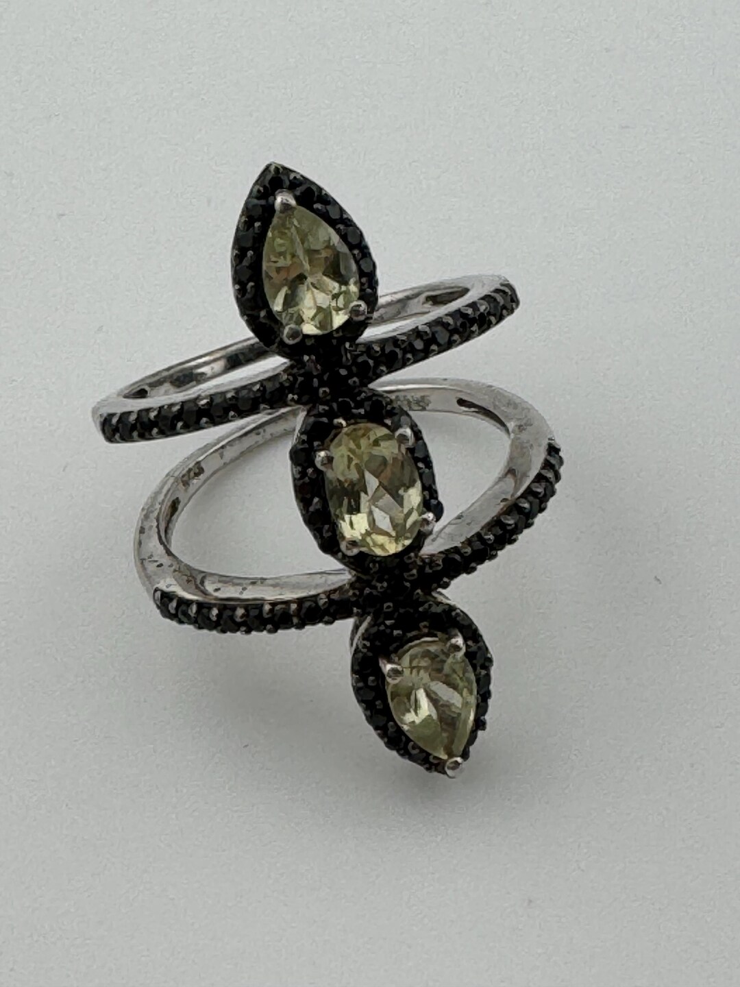 Gorgeous Spinel and Citrine in Sterling Silver 1.5” Long Double Shank ...
