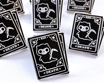 Grim Reaper Cat Pin | Etsy