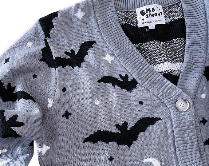 Gray Bat Cardigan Available in Sizes S to 3X - Etsy