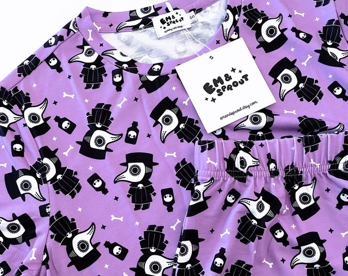 Plague Doctor Pajamas - Shorts and Top Set - Etsy