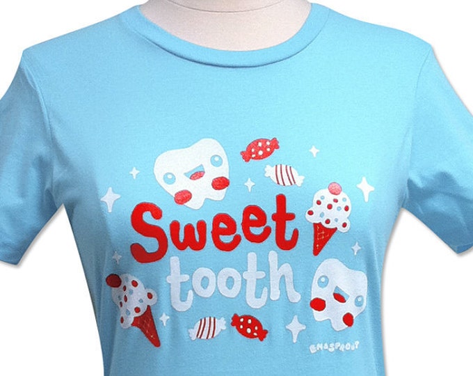 Sweet Tooth T-shirt Kawaii Teeth Candy Ice Cream Size - Etsy