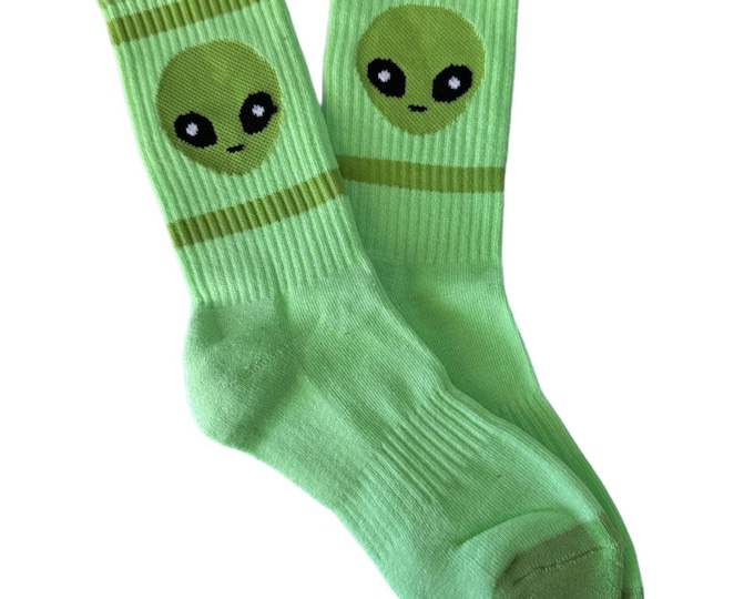 Alien Athletic Socks - Etsy