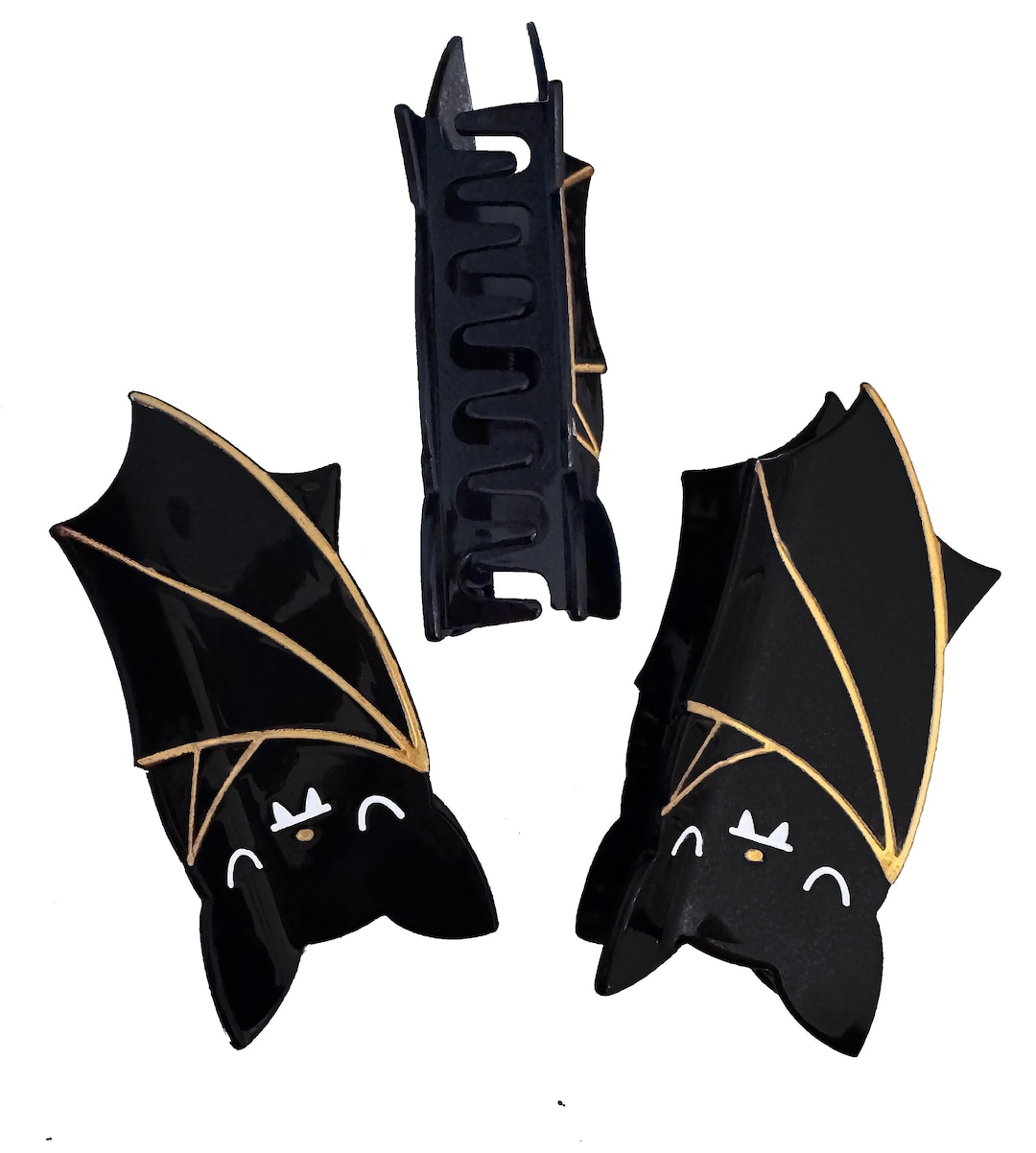 Hanging Bat Claw Clip - Black - Etsy
