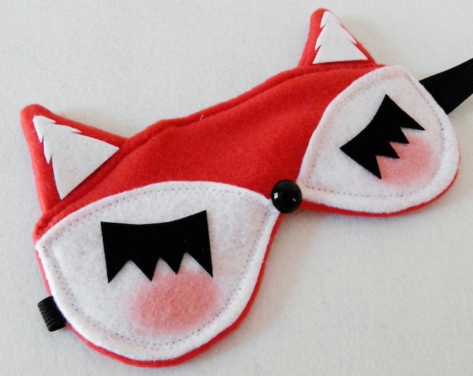 Lady FOX Sleep Mask Red Sleepmask - Etsy