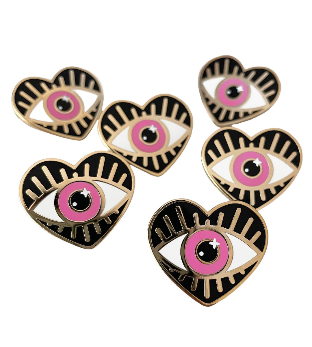 Evil Eye Enamel Pin - Etsy
