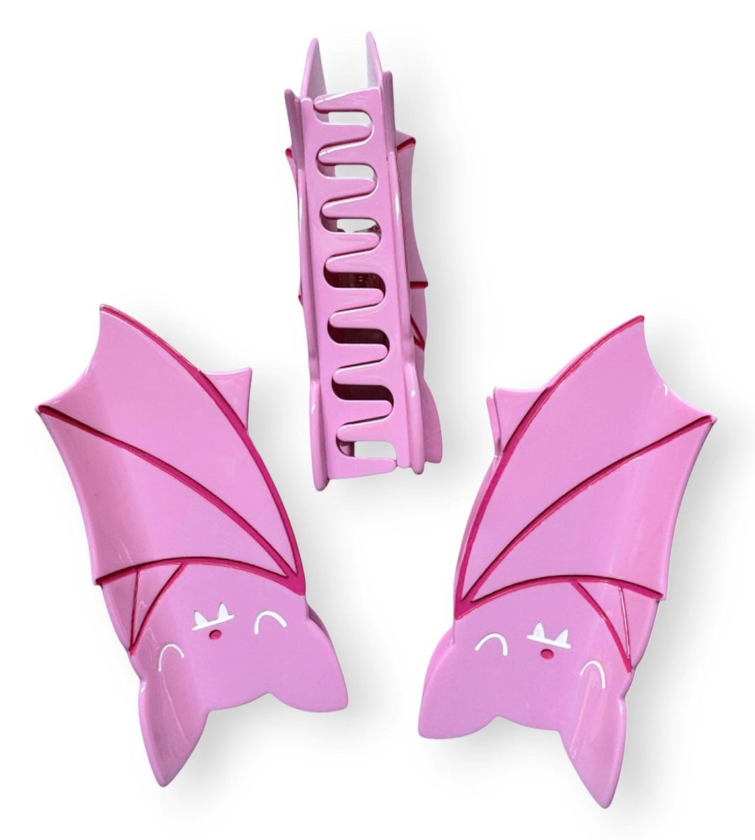 Hanging Bat Claw Clip - Pink - Etsy