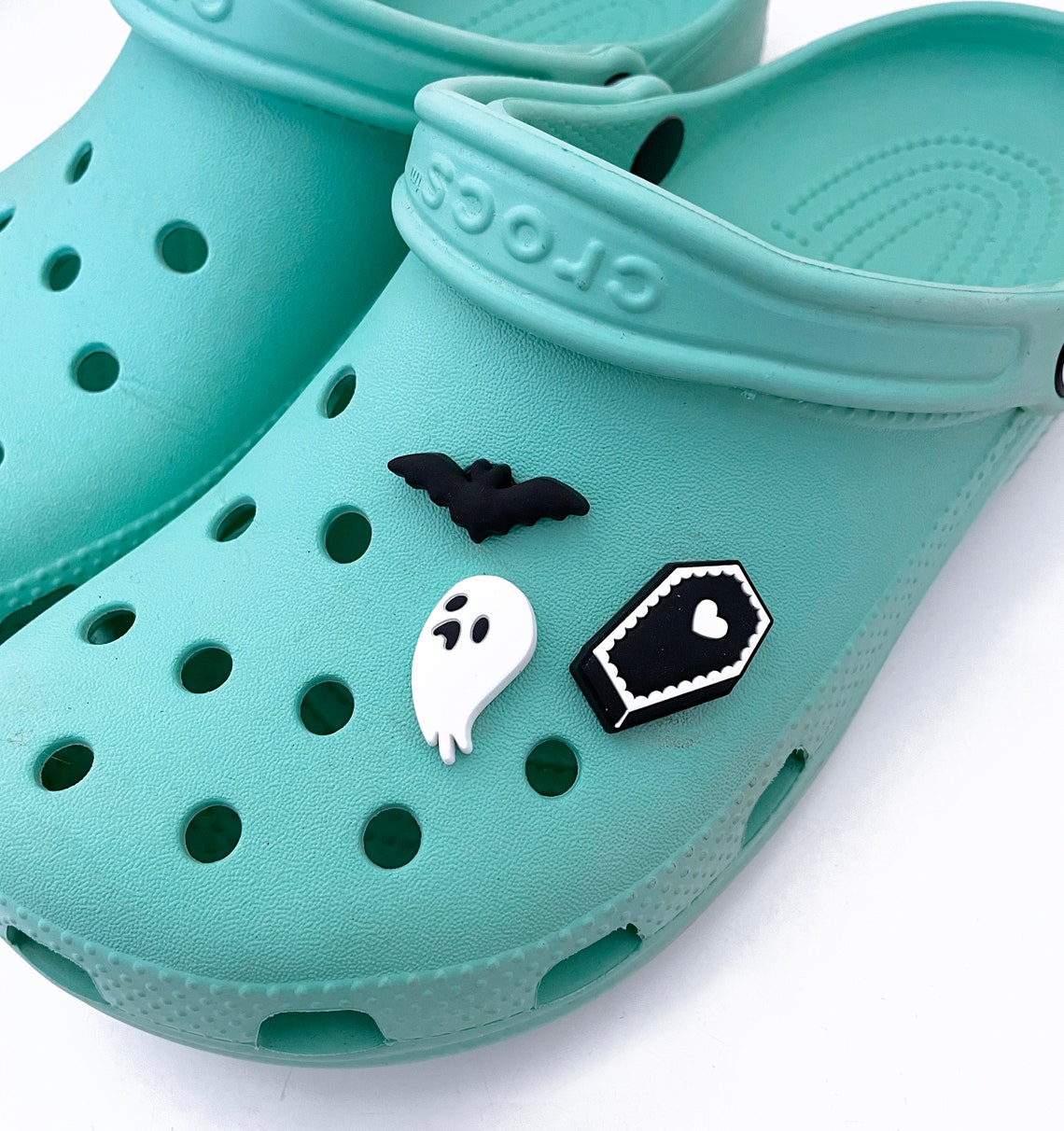 Ghost Coffin Bat Shoe Charms Set - Etsy