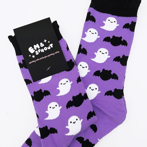 Pink Ghost and Coffin Socks - Etsy
